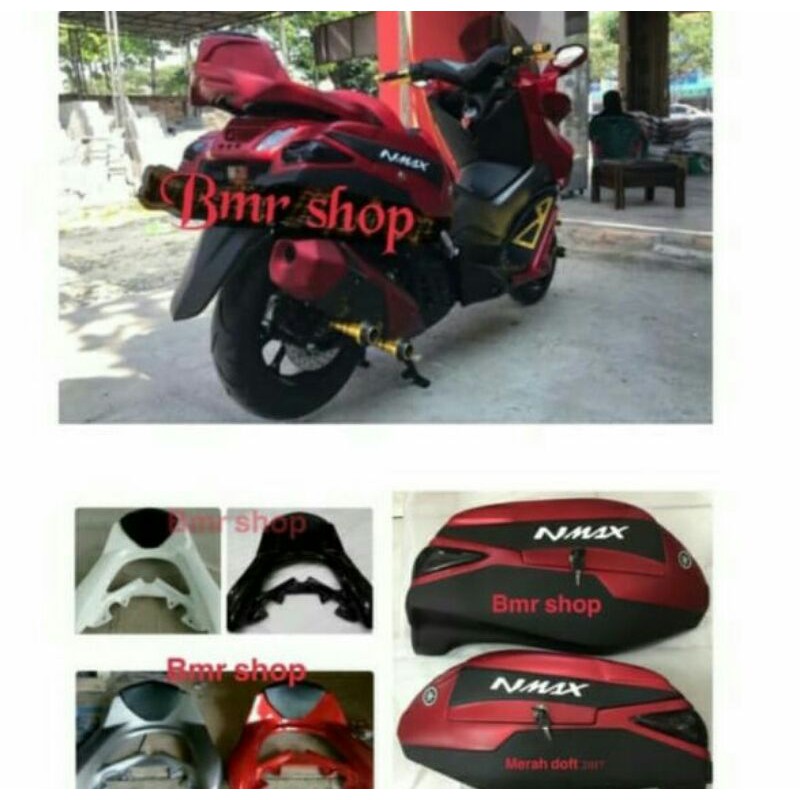 Jual box samping nmax old dilengkapi sein LED dan sandaran monster nmax ...