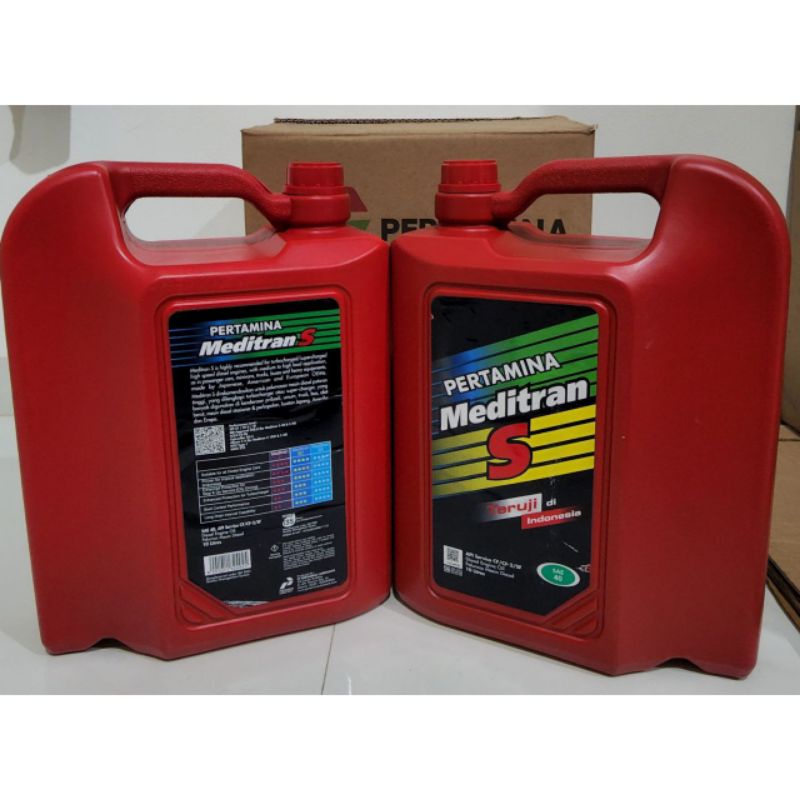 Jual OIL / OLI PERTAMINA MEDITRAN S 10 LITER SAE 40 UNTUK MESIN DIESEL SOLAR GALON 10 L | Shopee ...