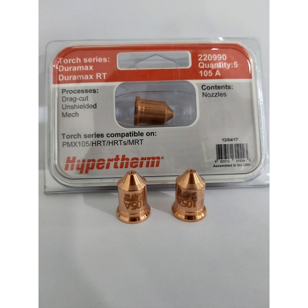 Jual 220990 Nozzle Hypertherm Plasma Cutting Power Max 105 Amp Original ...
