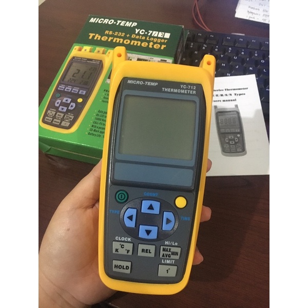 Jual Thermocouple Thermometer Type K Single Channel Model YC-712 Brand ...