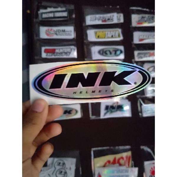 Jual stiker helm INK stiker hologram | Shopee Indonesia