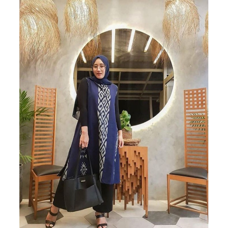 Jual Long Cardigan Terbaru Tenun Blanket Tradisional Etnik Nusantara ...