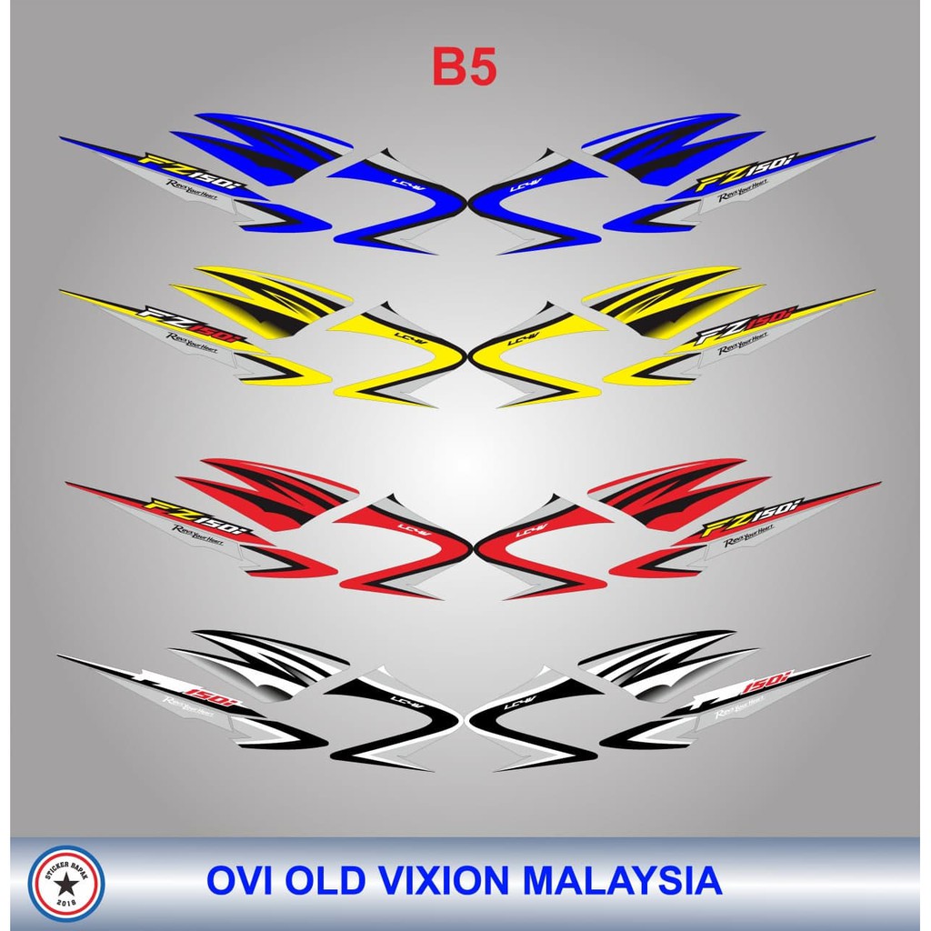 Jual Sticker Striping List Motor Old Vixion OVI Malaysia B5 Sticker ...