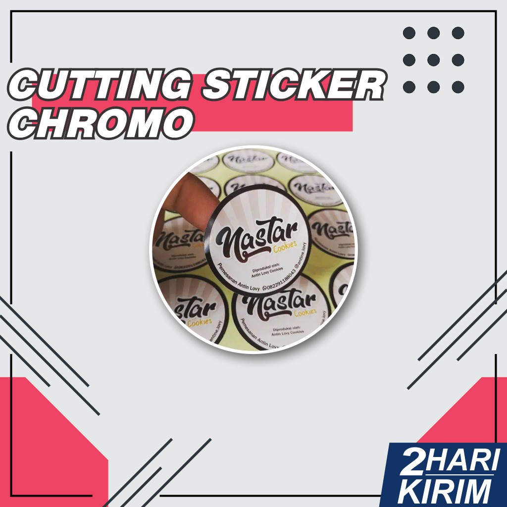 Jual STICKER MAKANAN BULAT | STICKER CHROMO | CUTTING STICKER BULAT ...