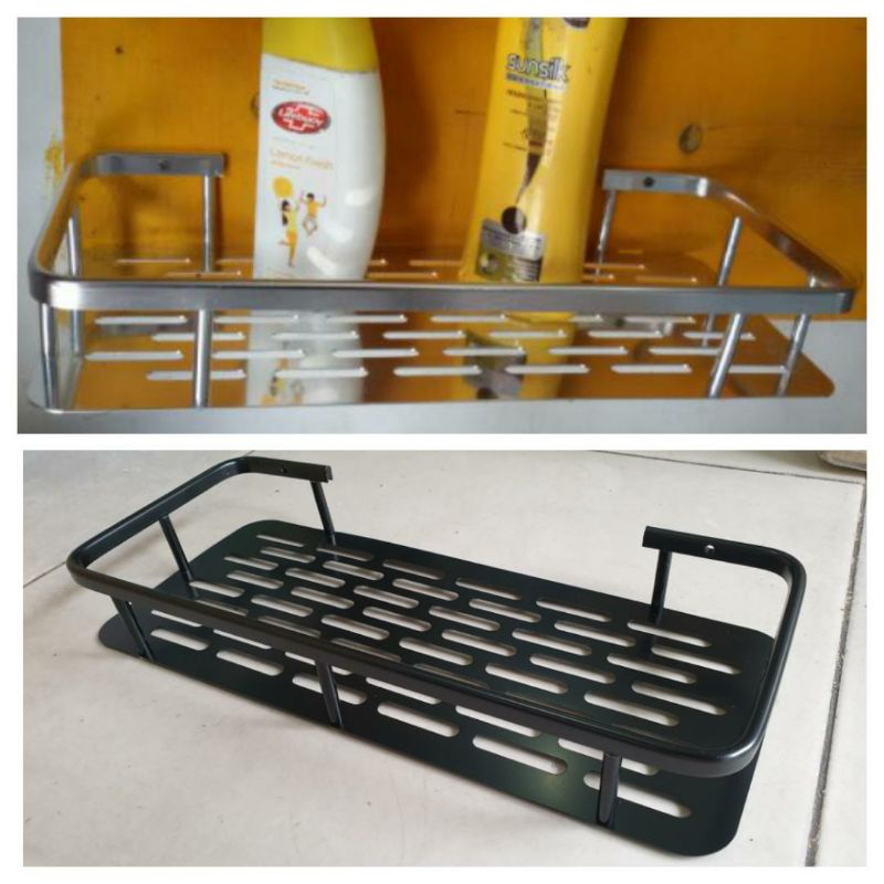 Jual rak sabun kotak aluminium 32cm | Shopee Indonesia
