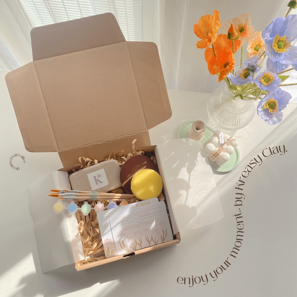 Jual DIY Clay Kit - Stoneware Clay - Clay Tray - Pottery Beginner ...