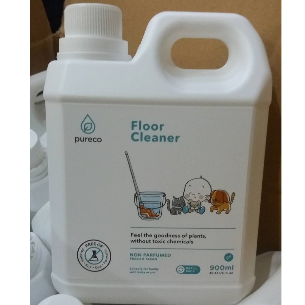 Jual FLOOR CLEANER Pureco Floor Cleaner 900ml | Shopee Indonesia