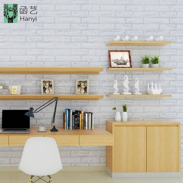 Jual Wallpaper stiker motif bata putih | Shopee Indonesia