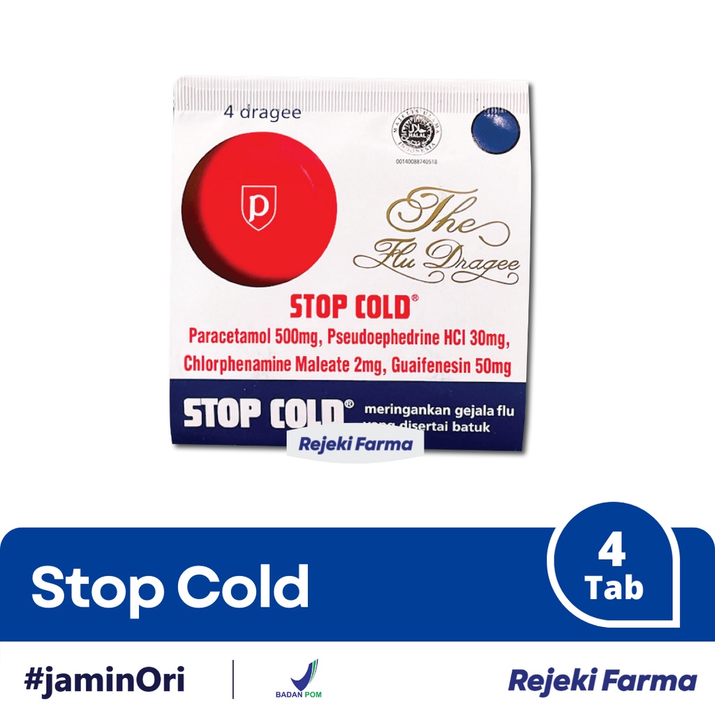 Jual Stop Cold Strip 1 Per Strip isi 4 Tablet - StopCold Obat Flu ...