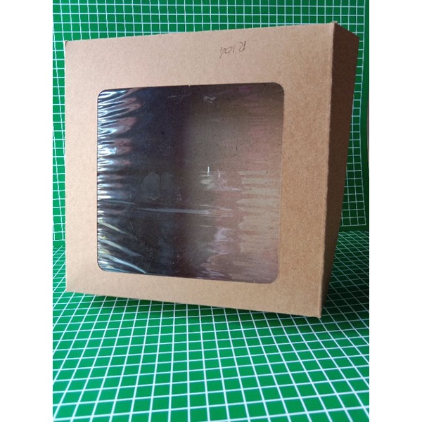 Jual Dus R10K kraft Window 20x20x7 Nasi kotak/hampers/souvenir/bolu ...