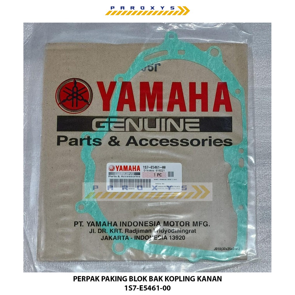 Jual PERPAK PAKING BLOK BAK KOPLING KANAN 1S7-E5461-00 JUPITER MX 135 LAMA ORI YGP | Shopee ...