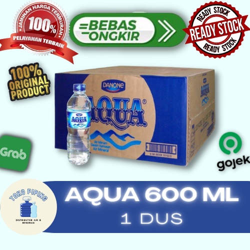 Jual AQUA 600ml 1 Dus isi 24 Botol Murah | Shopee Indonesia