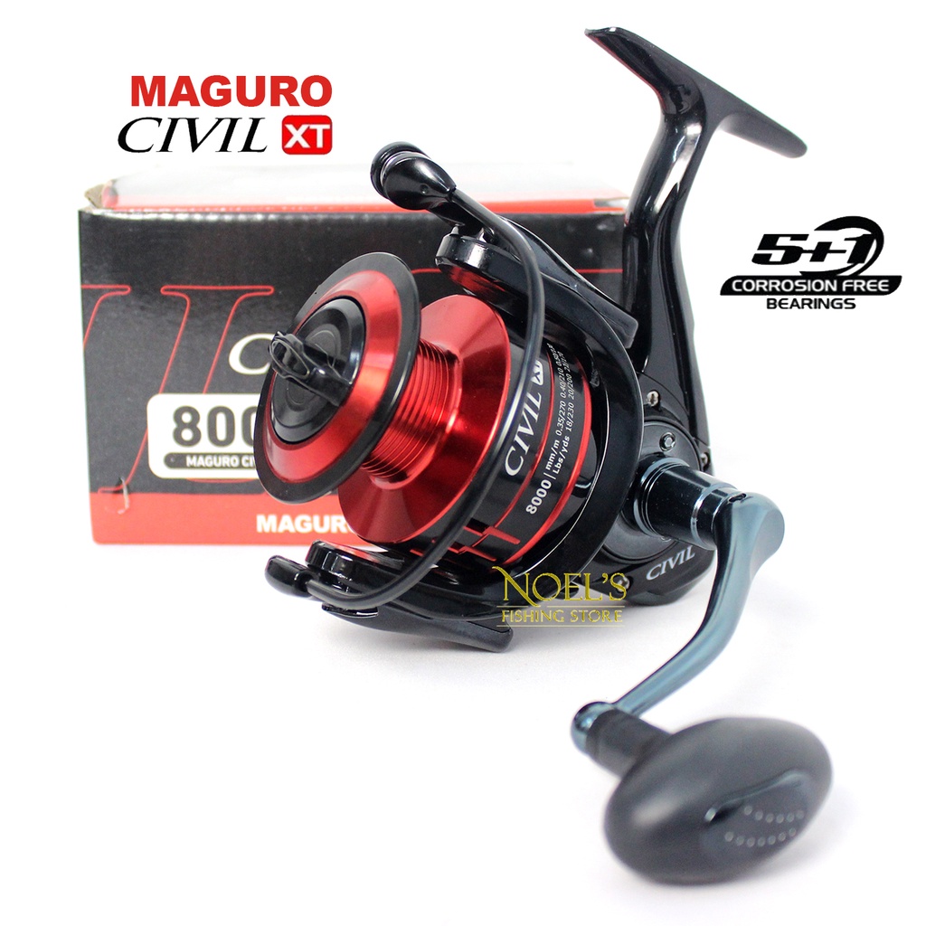 Jual Reel Maguro CIVIL XT | Power Handle | 1000 sd 8000 | Kolam Sungai Danau Muara Laut | Shopee ...