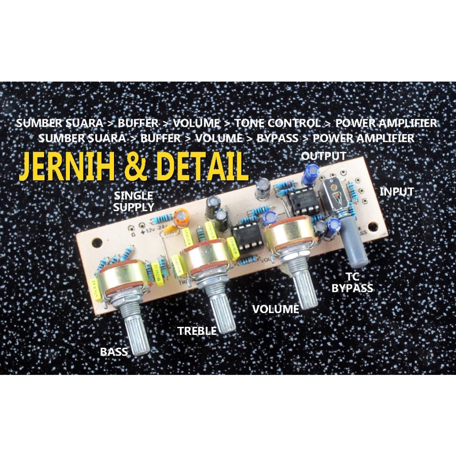 Jual Audiophile Stereo Audio Tone Control with Bypass Volume sudah ...