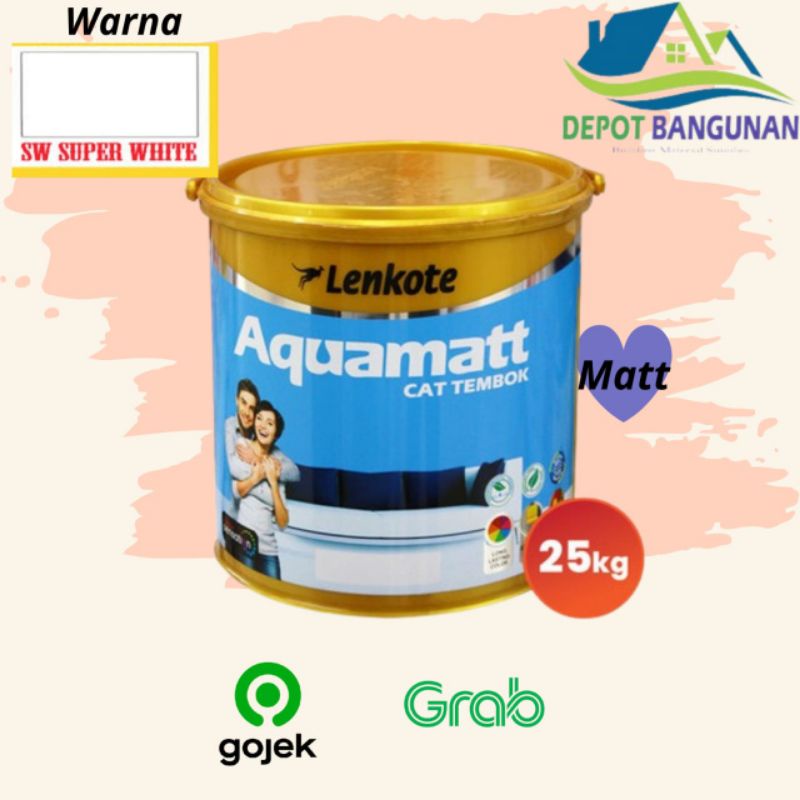 Jual Cat Tembok Lenkote Aquamatt Interior Avian Brands Super White 25 ...