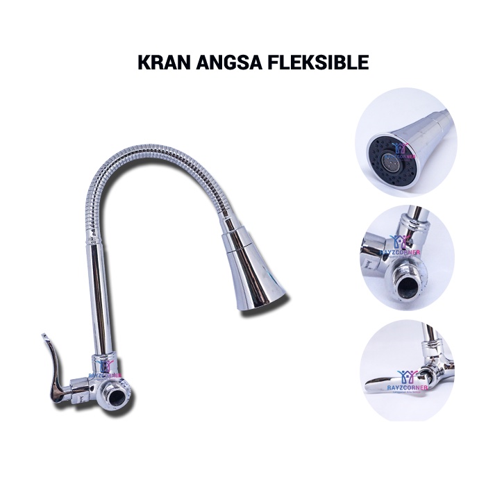 Jual Kran Angsa Tanam / Kran Angsa ABS / Kran Angsa Flexible K8.4 High ...