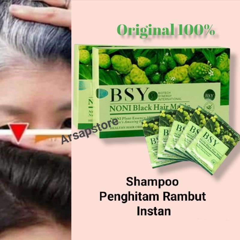 Jual ASP58 BSY Noni Black Hair Magic Shampoo Original / Semir Rambut ...