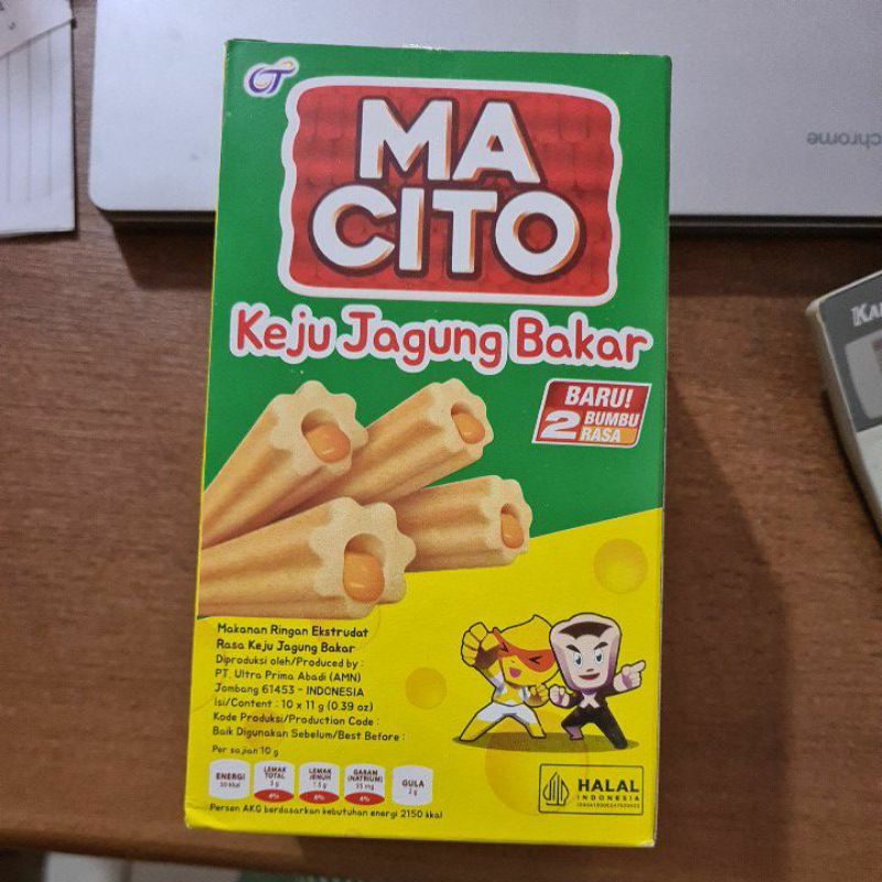 Jual Macito keju jagung bakar 11 gr (1pack isi 10) | Shopee Indonesia