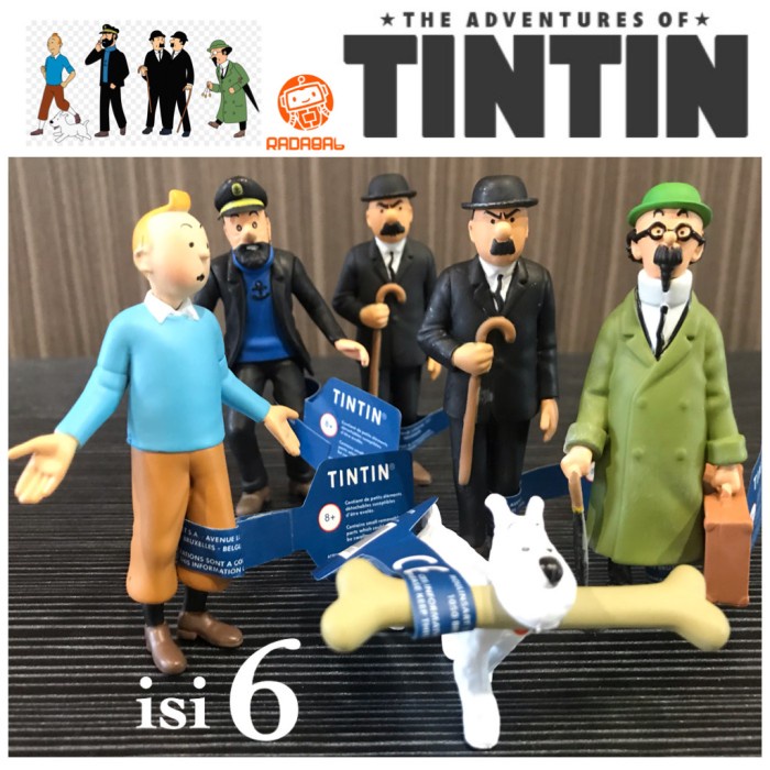 Jual Action Figure The Adventure of Tintin / Tin Tin Family set isi 6 ...