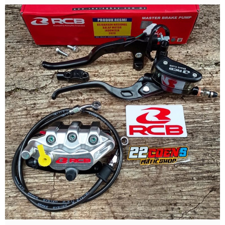 Jual Paket pengereman Master rem Rcb E2 Oval kaliper Rcb S series Selang rem Ktc Beat scoopy ...