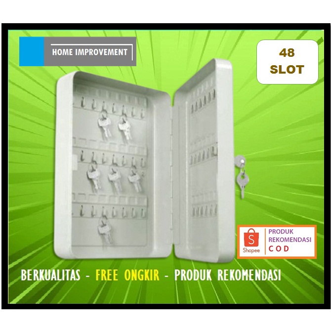 Jual Key Box Zehn tempat penyimpanan kotak kunci dinding 48 slot kunci ...