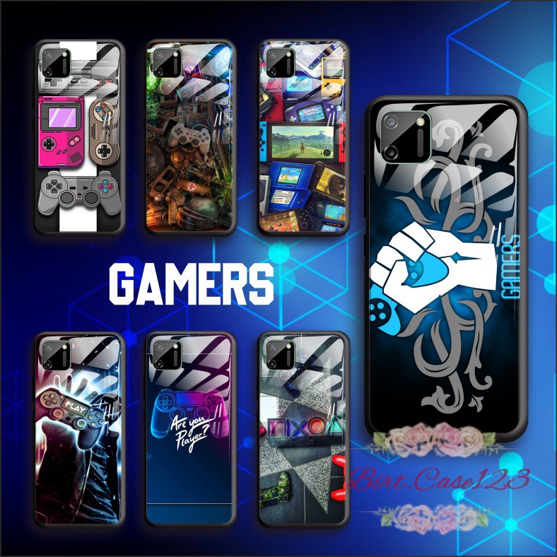 Jual BC Case casing silikon Gambar GAMERS back case glass realme c1 c2 ...