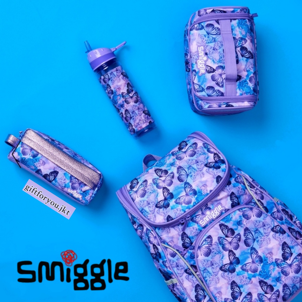 Jual Smiggle Backpack Anak Perempuan Ungu Kupu Butterfly Tas Ransel ...