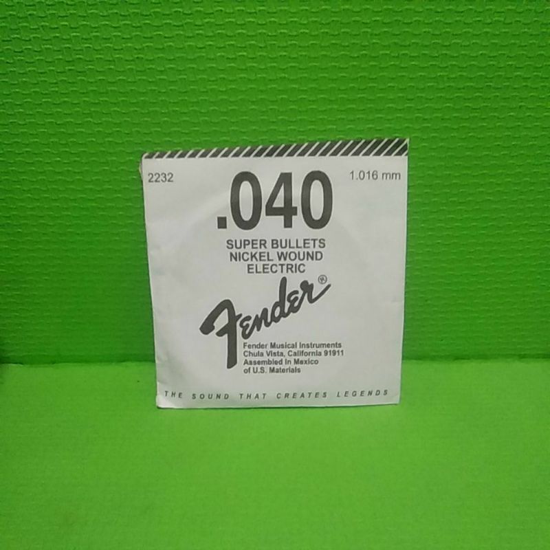 Jual SENAR GITAR FENDER ECER UKURAN 040/ NO 6 | Shopee Indonesia