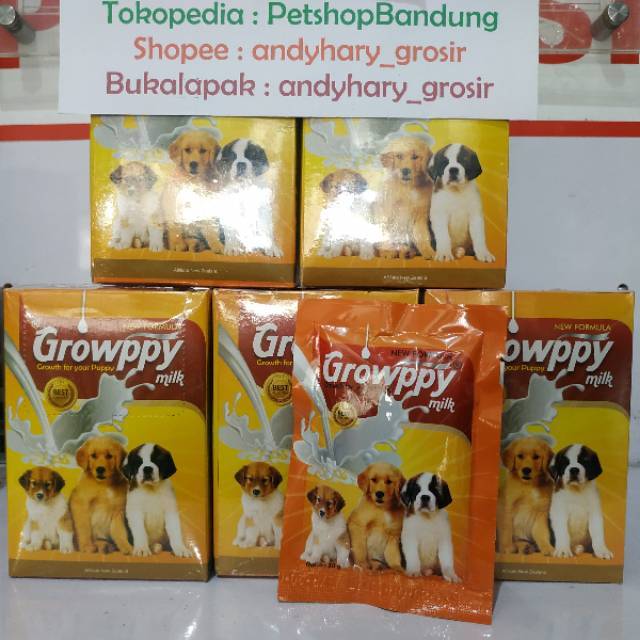 Jual Growppy 30 gr Dog Milk Growpy 30gr Susu Anjing Per Sachet | Shopee Indonesia