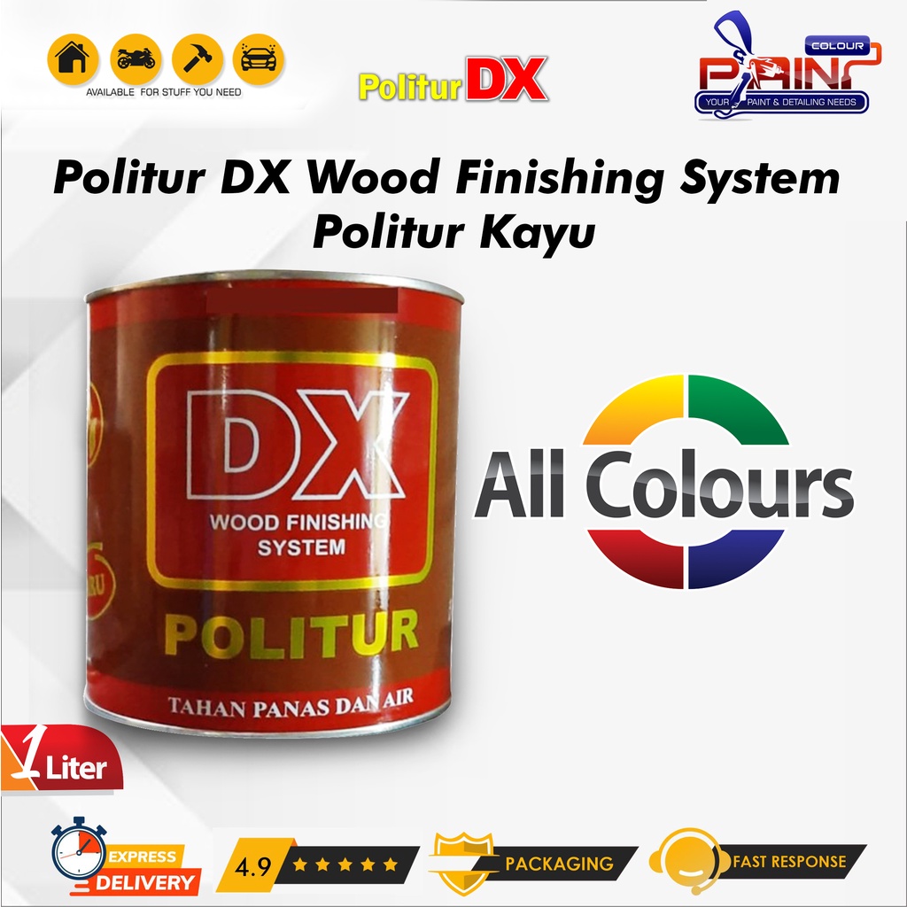 Jual Politur DX Wood Finishing System 1L Politur Kayu - ALL COLOUR ...
