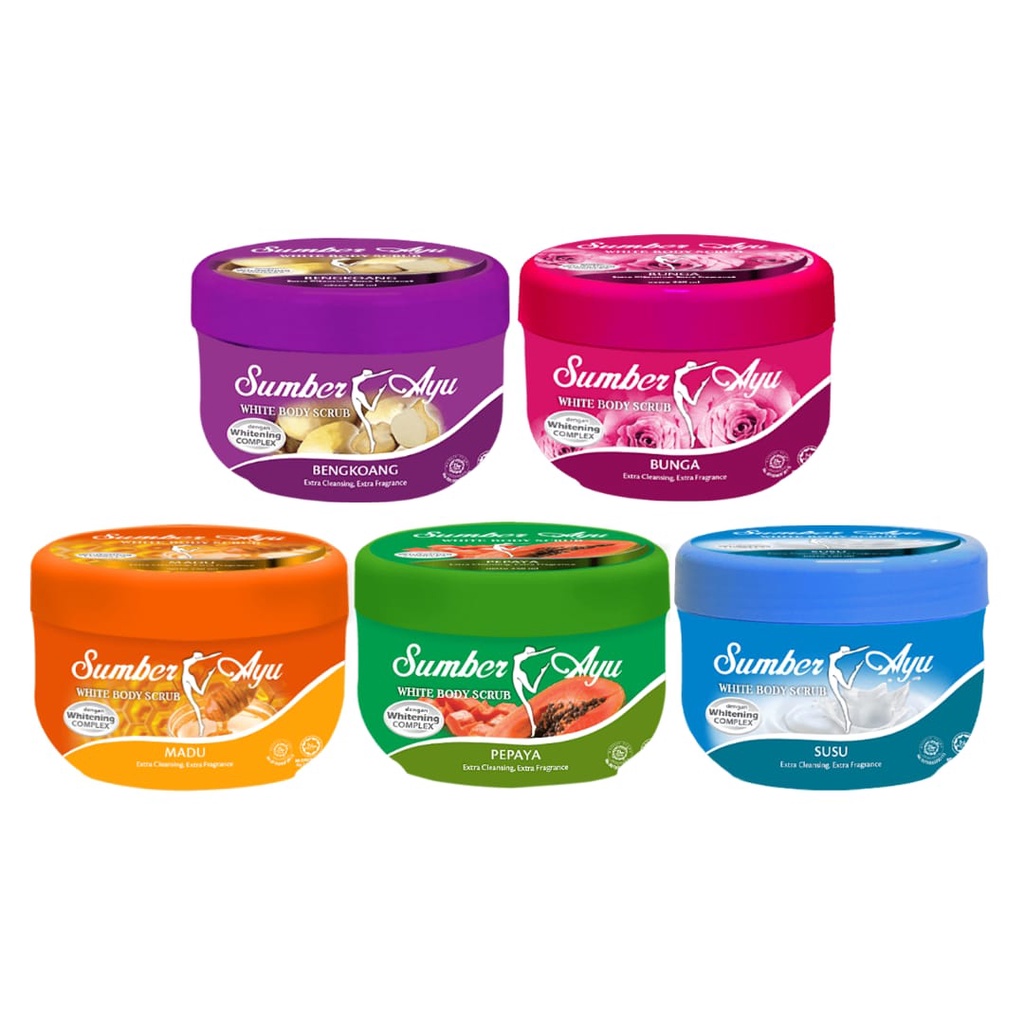 Jual Sumber Ayu Lulur Mandi White Body Scrub 250g | Shopee Indonesia
