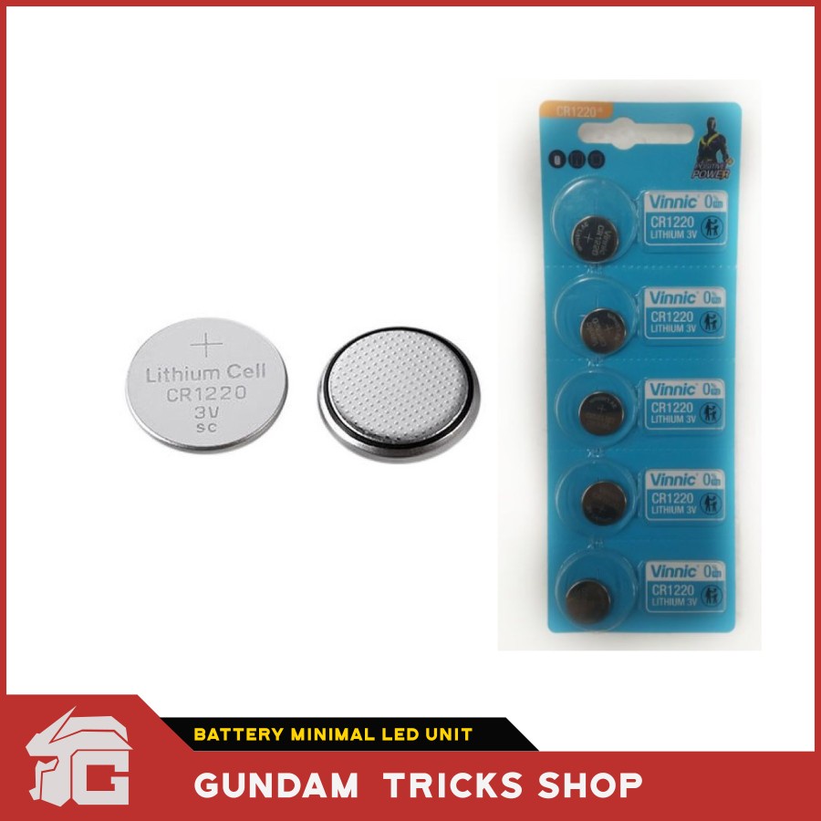 Jual Baterai CR1220 untuk MGT Minimal Led Unit Gunpla | Shopee Indonesia