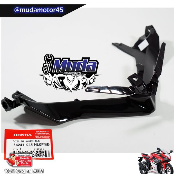 Jual WINGLET CBR150R K45R 64241-K45-NL0FMB COWL FR LOWER HITAM GLOSSY ...