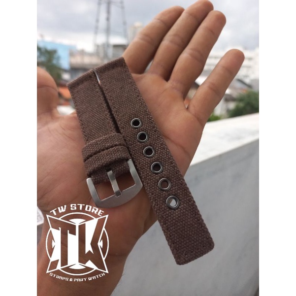 Jual Tali jam tangan kanvas denim Tali jam kanvas denin Tali jam tangan ...