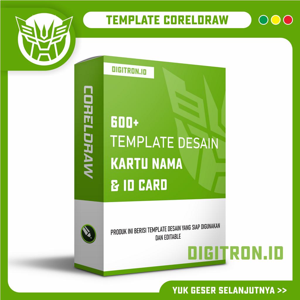 Jual 600+ Template Desain KARTU NAMA dan ID CARD Editable Format CDR ...