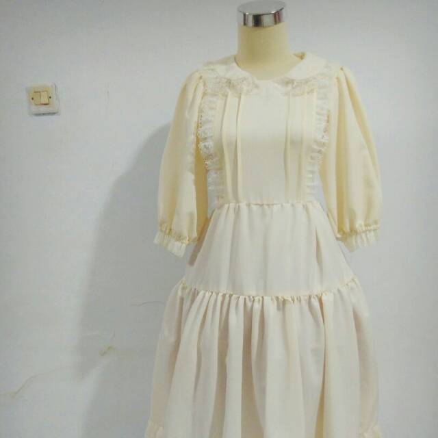 Jual Vintage Ruffled Dress (kostum noni Belanda) | Shopee Indonesia