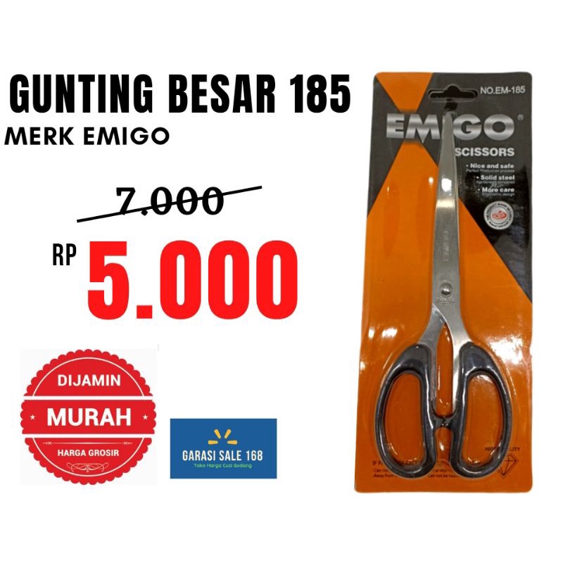 Jual GUNTING EMIGO BESAR 185 (8 inch/20 cm) | Shopee Indonesia