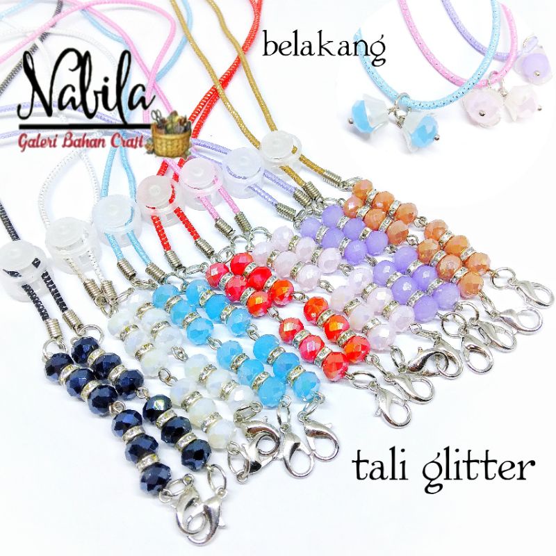 Jual (1pcs) Kalung strap masker | tali masker 2in1 | tali glitter ...