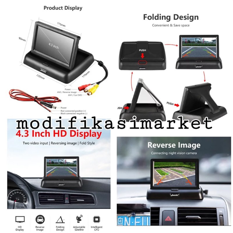Jual MONITOR LCD MOBIL DASHBOARD LIPAT | Shopee Indonesia