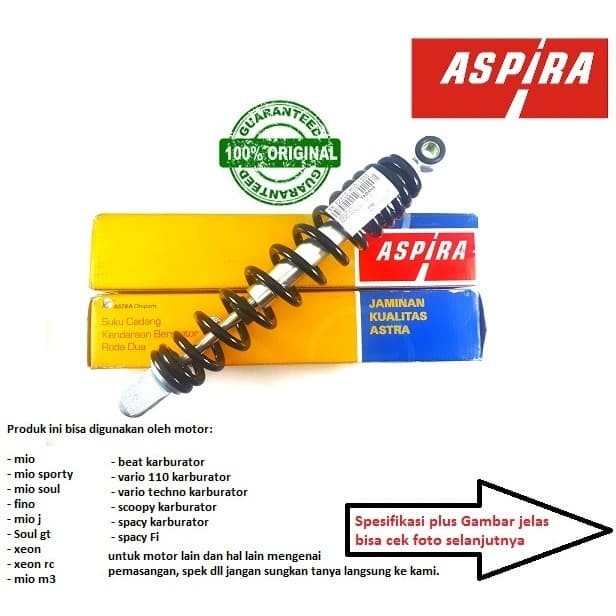Jual SHOCKBREAKER SHOCK MOTOR MATIC MIO SPORTY J SOUL GT FINO ASLI ...