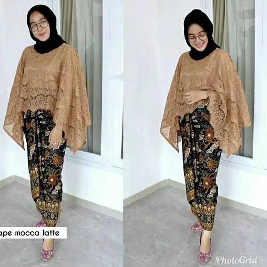 Jual New Product|SQ15|1SET CAPE BRUKAT DAN ROK LILIT MEWAH GLITTER/CAPE ...