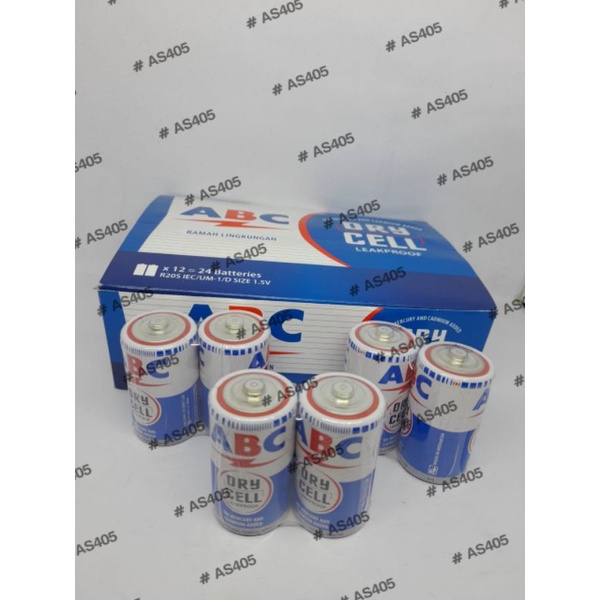 Jual Baterai / Batre ABC Biru D Besar (12pcs) | Shopee Indonesia