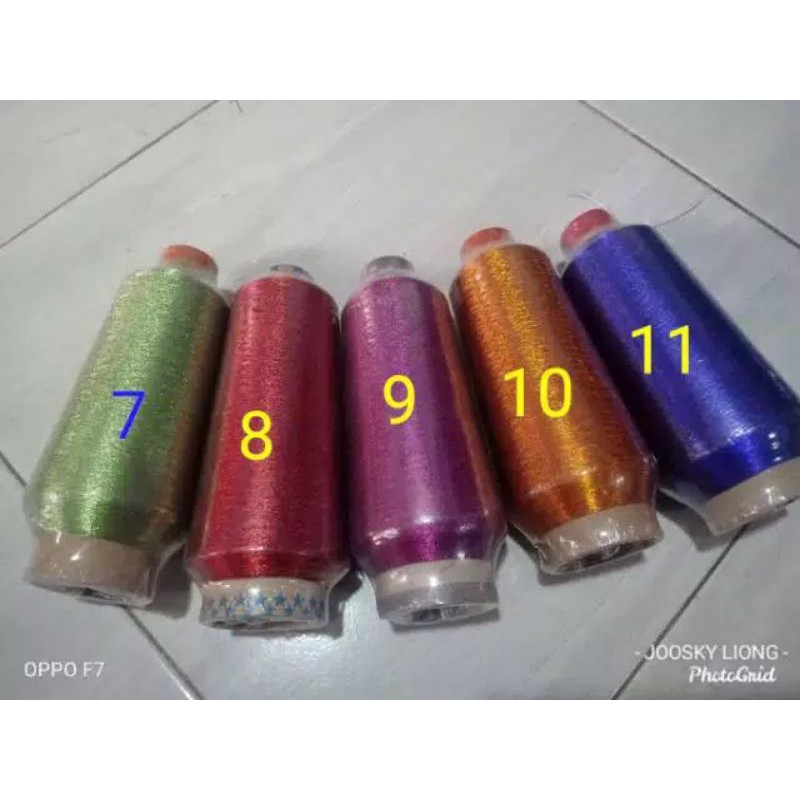Jual benang metalik size A ROL BESAR | Shopee Indonesia