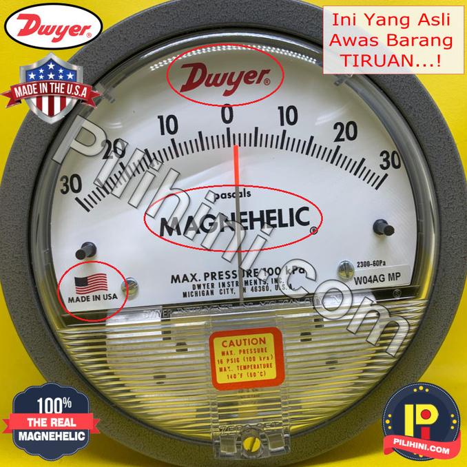 Jual Dwyer 2300-60PA Magnehelic Differential Pressure Gage | Shopee Indonesia