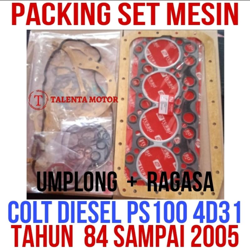 Jual PACKING FULL SET MESIN 4D31 COLT DIESEL PS100 UMPLONG - RAGASA GASKET KIT ENGINE OVERHAUL ...
