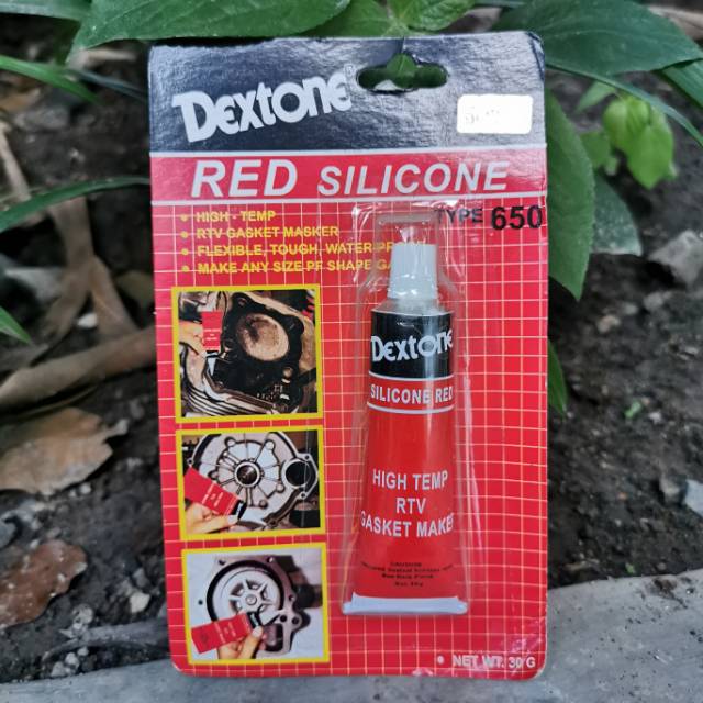 Jual Lem Silikon Sealant Merah Dextone Red Silicone | Shopee Indonesia