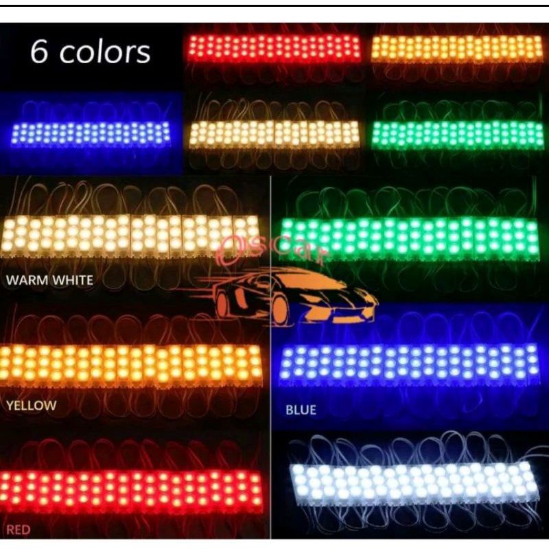 Jual LAMPU LED VARIASI motor/mobil 12v 24v/3 mata | Shopee Indonesia