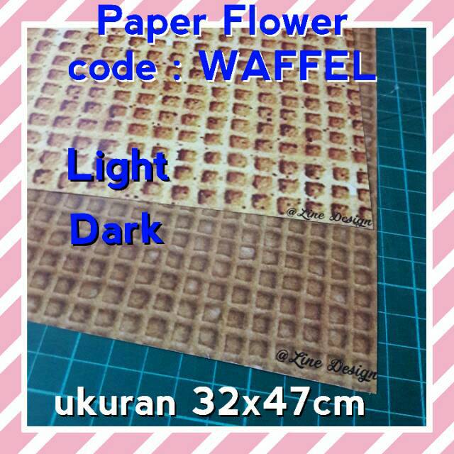 Jual Waffel Paper Flower harga perlembar / Printing paper / Cone ice ...
