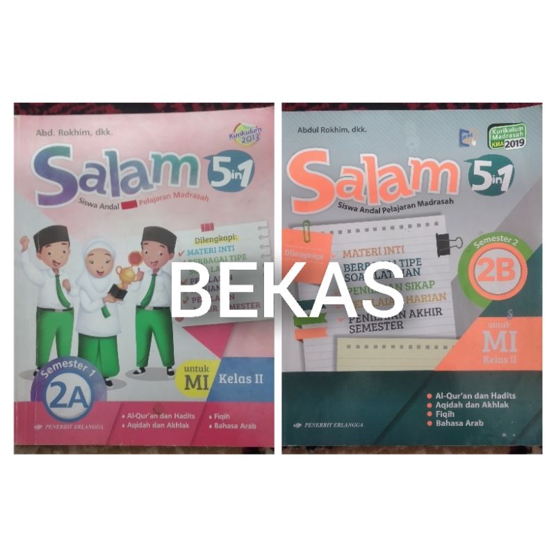 Jual Salam 5in1 kelas 2 Ab K13 Revisi Erlangga | Shopee Indonesia