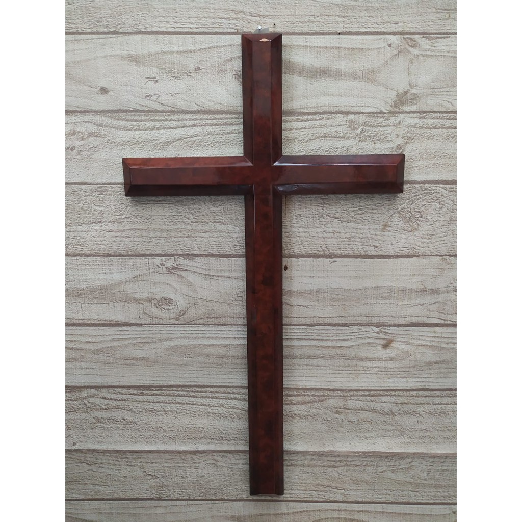 Jual Salib Dinding Polos Kayu Uk.29x50Cm | Shopee Indonesia
